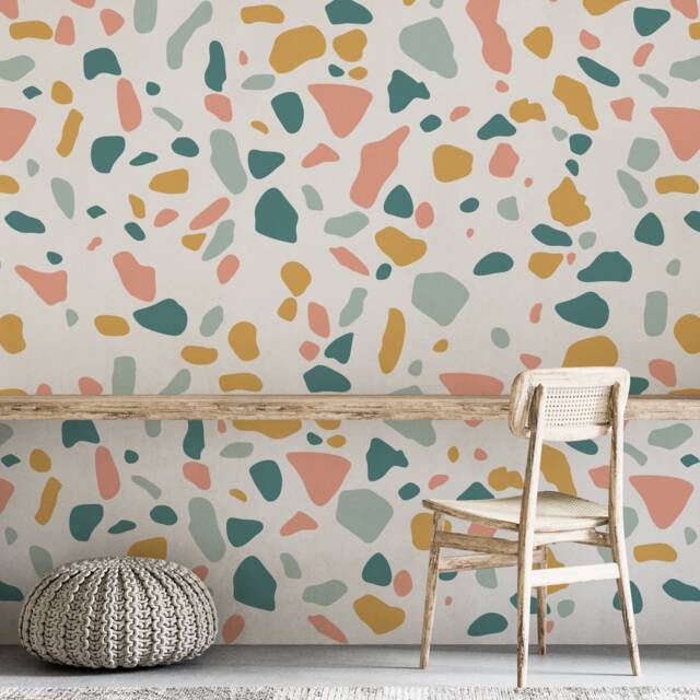 Terrazzo Pattern Wall Decal Removable Italian Floor Sticker by Etsy ...