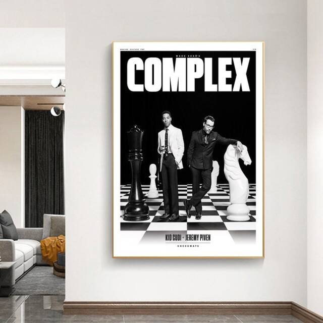 Kid Cudi & Jeremy Piven Complex Magazine Cover Poster, Fashion Poster ...