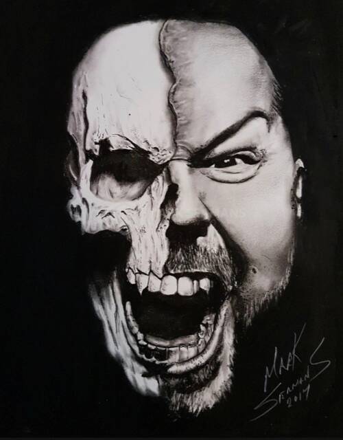 Charcoal Self Portrait With Skull by Etsy | ufurnish.com