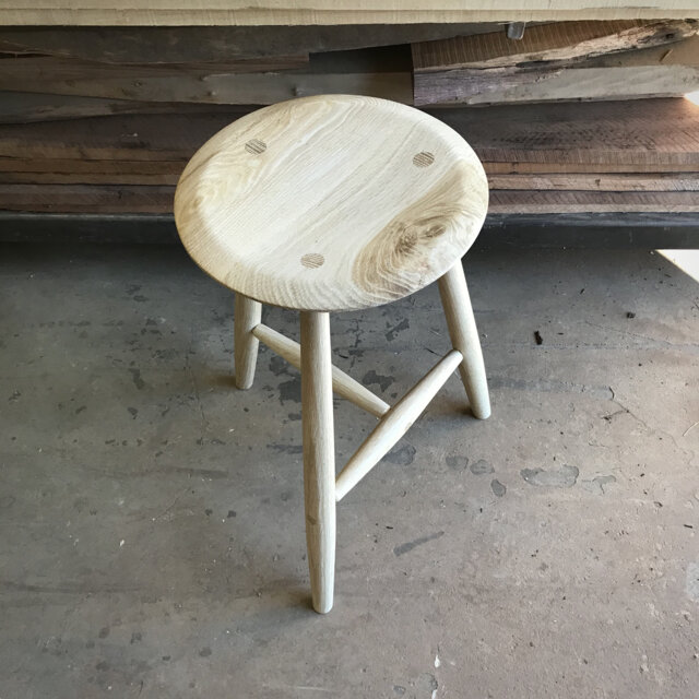 Modern Farm Stool in Bleached White Oak by Etsy | ufurnish.com