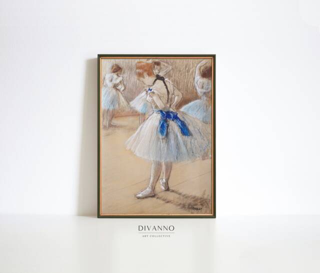 Vintage Dancer Print, Ballerina Painting, Modern Art Canvas, Printable ...