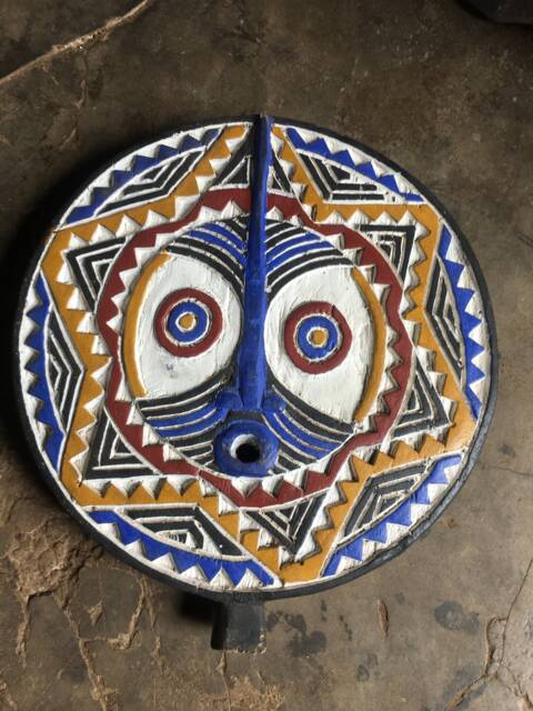 African Mask For Wall, Antique Wooden Mask, Burkina Faso Sun, Home ...