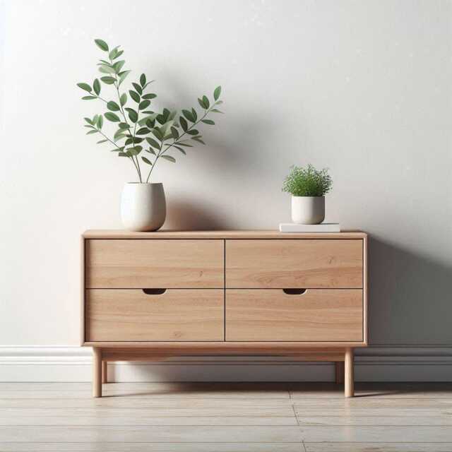 Lowboard/Sideboard Console Table Solid Wood Side Cabinet Real by Etsy ...