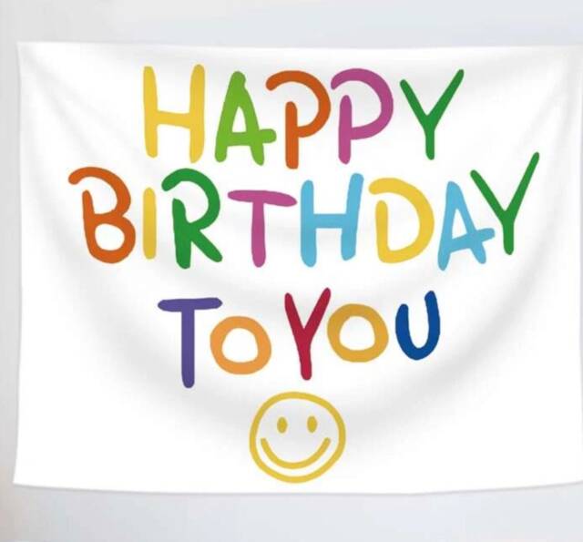 Happy Birthday Tapestry Wall Hanging by Etsy | ufurnish.com