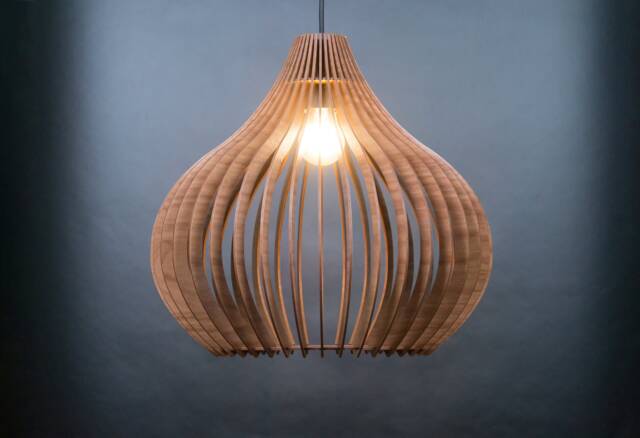 Scandinavian Pendant, Wooden Pendant Light, Mid Century Modern ...