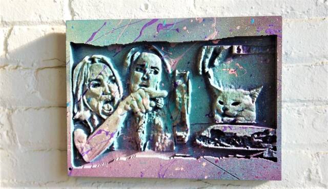 Taylor & Smudge - Lady Yelling At Cat Meme Art - Blue Edge by Etsy ...