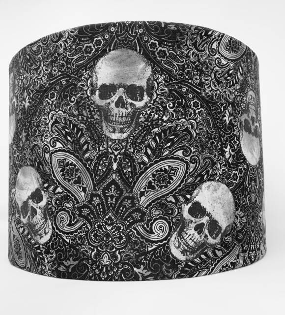 Skull Lampshade Gothic Skeleton Light Shade For Table/Ceiling Lamps by ...