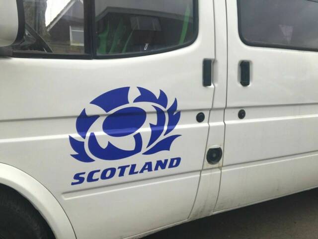 Scotland Thistle Decal Car Sticker Vinyl Wall Art Bonnet Side Van ...
