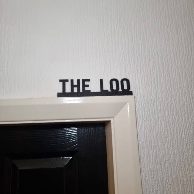 The Loo Door Topper, Shelf Decor, Wall Quirky Home Interior Gift, Door ...