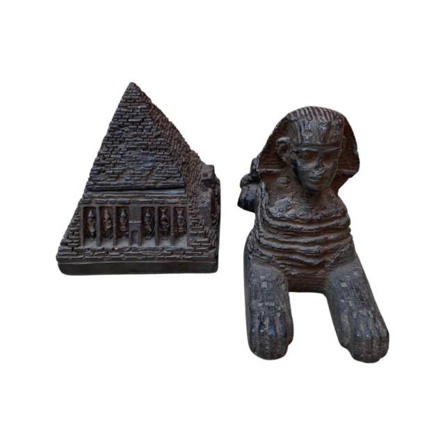 Wow, The Sphinx & Pyramid Are Very Beautiful, Handmade, Natural Color ...