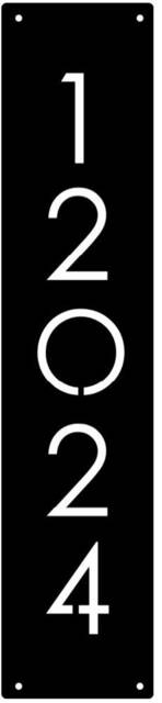 Metal Vertical House Number Sign by Etsy | uFurnish.com
