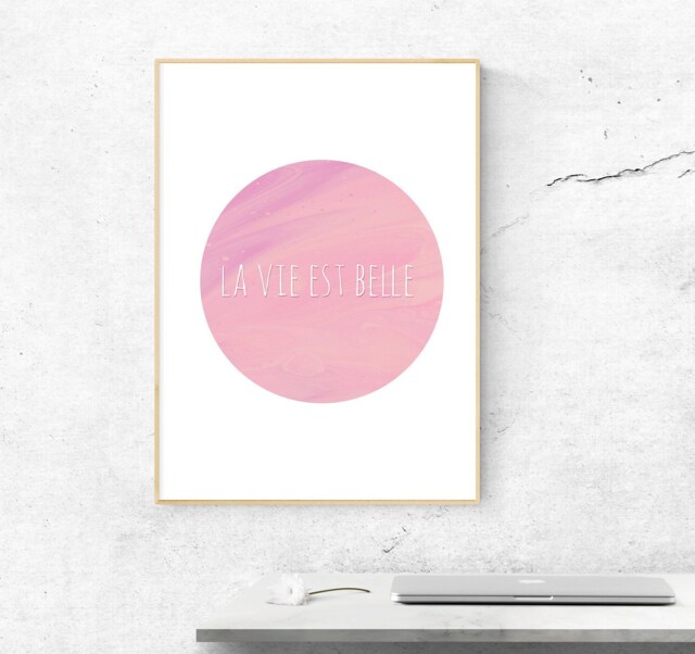 Life Is Beautiful - Poster Positive Thoughts Wall Decoration by Etsy ...