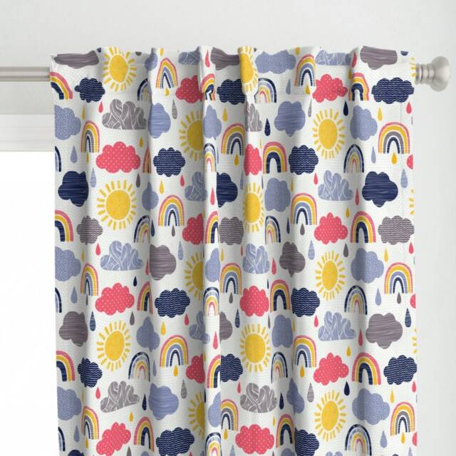 Baby Weather Curtain Panel - By Vilmosvarga Cute Rain Sun Kids Hand ...