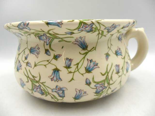 Medium Chamber Pot in Pretty Harebell Design By Heron Cross Pottery by ...