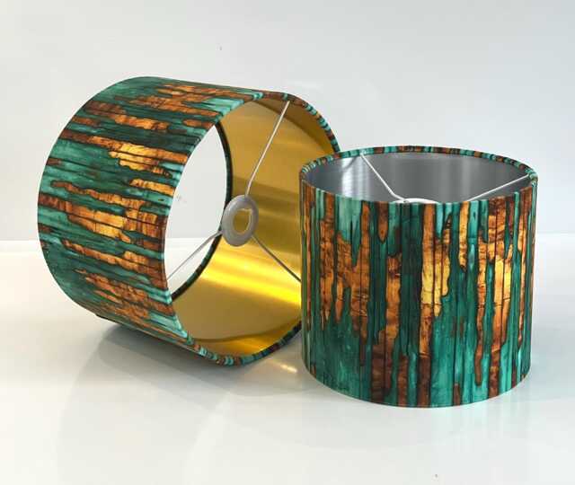 New Exclusive Range Abstract Velvet Emerald & Golden Marble Lining ...