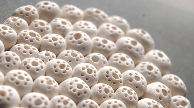 Ocean Wall Sculpture - Coral Sea Textures White Clay Miniature Art Tile ...