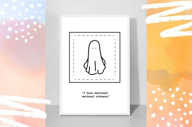 Phoebe Print, Stanger in The, Bridgers Merch, Phoebe Ghost Art, Motion ...