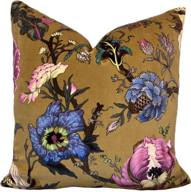 High End Luxury Designer Velvet Floral by Etsy | ufurnish.com