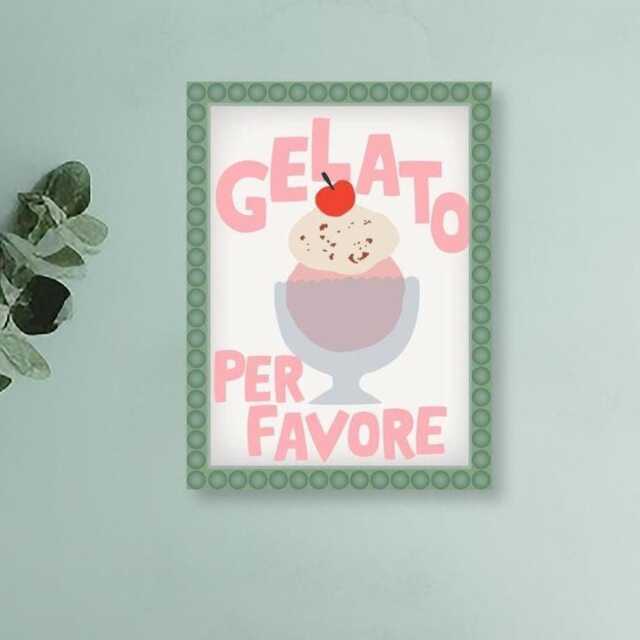 "Bobble Frame Gelato Print, Print in Frame, 6"" X 8" by Etsy | ufurnish.com