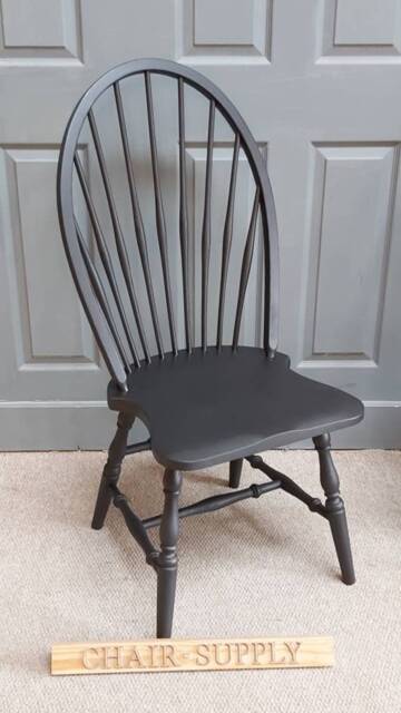Traditional Windsor High Back Kitchen Dining Chairs Solid Beech Painted ...