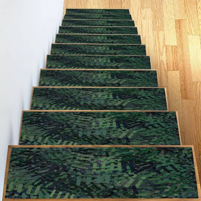 Modern Stair Rug, Green Rug, Stair Runner, Home Decor, Ruggable Rugs ...