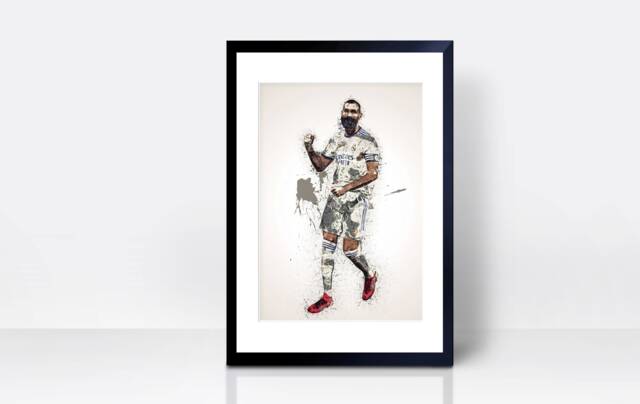 Karim Benzema Thick Cardstock Wall Print - Art Gift Home Decor Kitchen ...