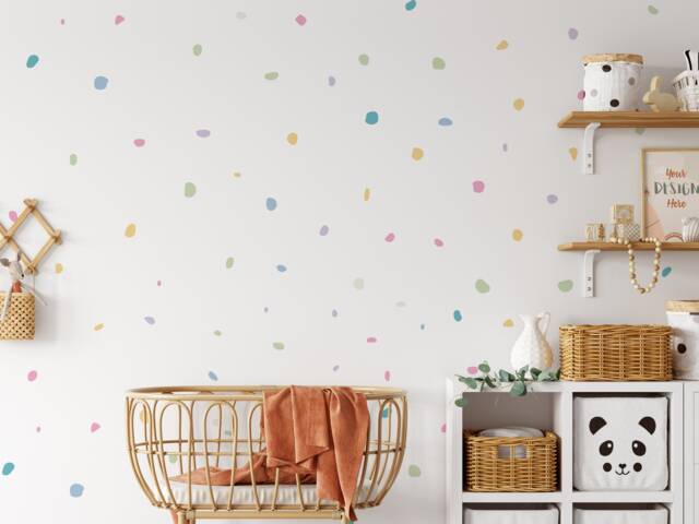 Pastel Dot Spot Wall Stickers For Nursery & Kids Bedrooms by Etsy ...