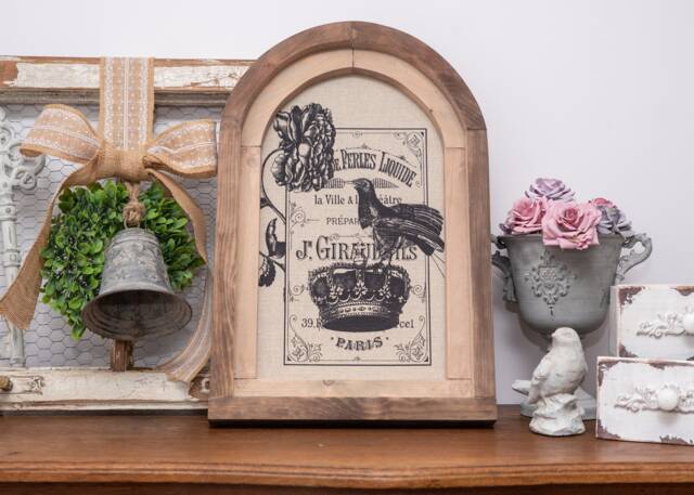 Paris, Crown, Bird, Wooden Wall Art Decor, Shabby Chic, French Style ...
