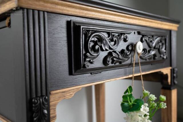 Sold Sold/ Refurbished Vintage Console Hall Table/ Upcycled Hall Table ...