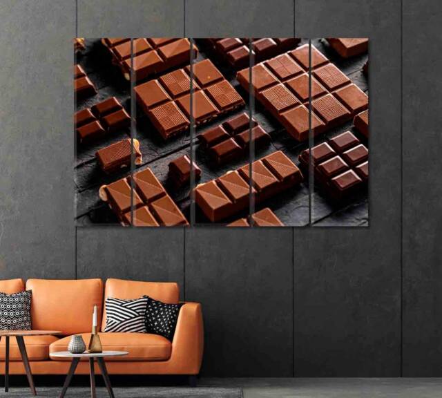Milk Chocolate Canvas Wall Art For Kitchen Decor by Etsy | ufurnish.com