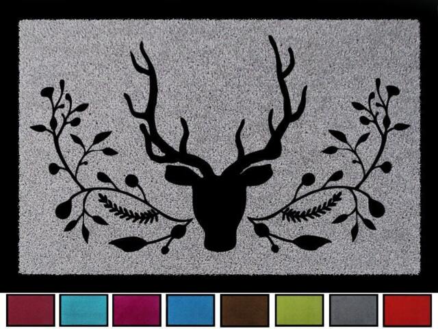 Doormat Hirsch [ 4 ] Winter Hobby Front Door Gift Many Colors Idea ...