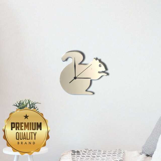 Squirrel Acrylic Clock - Many Colours Available - Bespoke Shapes ...
