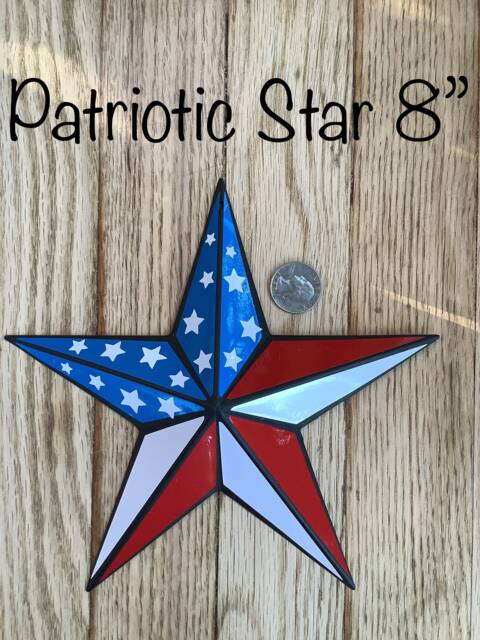 Handcrafted - Rustic Patriotic Flag Star with Stars & Stripes ...