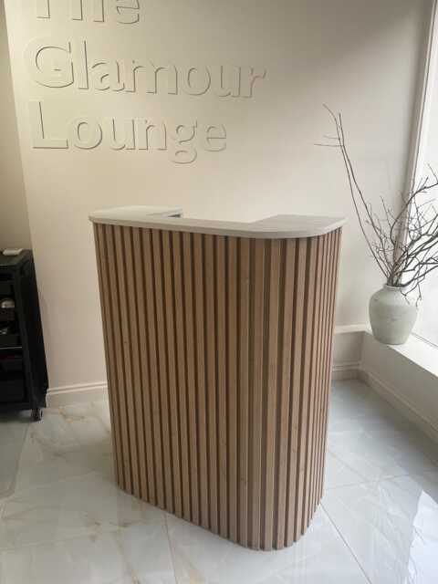 Luxury Hair Salon Reception Desk - Hand Made in UK Exhibition Stand ...