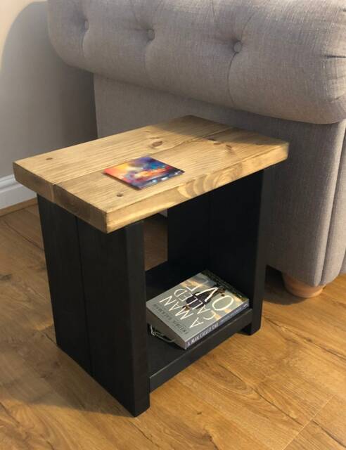 Chunky Solid Wood Coffee, Side, End, Bedside Table by Etsy | ufurnish.com
