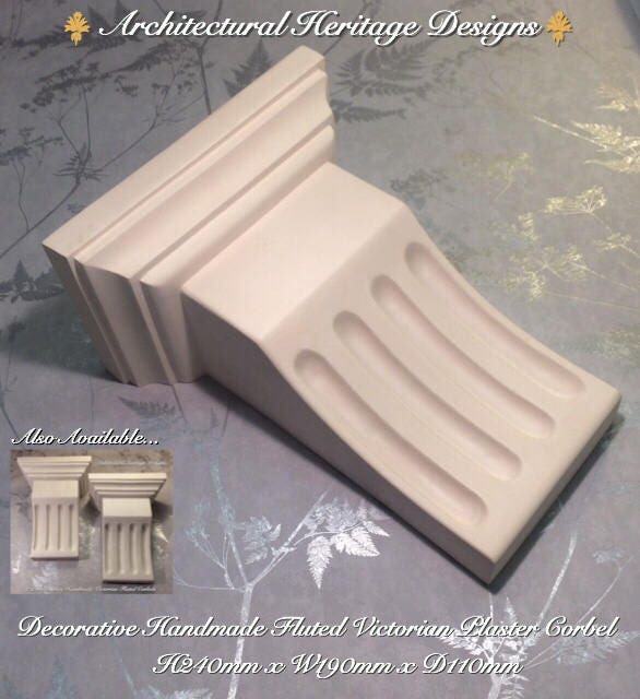 1 X Decorative Handmade Victorian Fluted Plaster Corbel by Etsy ...