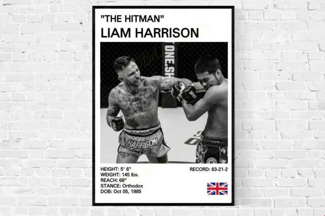 Liam Harrison Muay Thai Poster Global Icons Art Print by Etsy ...