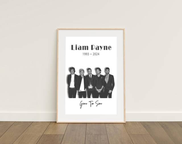 Liam Payne Memorial Print, One Direction Wall Art, 1D Rest in Peace ...