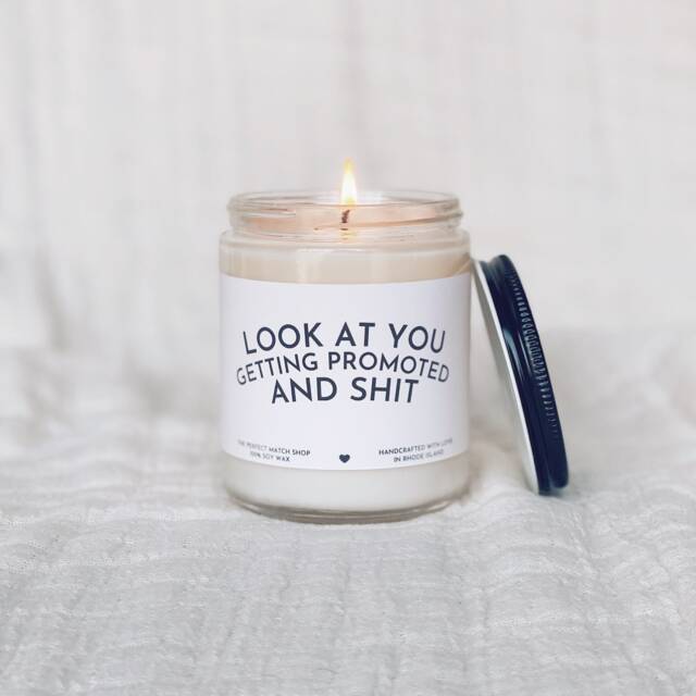 Look At You Getting Promoted, Coworker Candle, Colleague Work Gifts ...