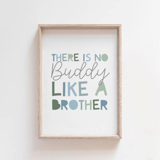 Brothers Print, Boys Nursery Prints, Bedroom Sibling Wall Art, Playroom ...