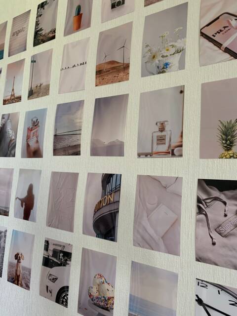 Beige Neutral Aesthetic Wall Collage Kit 40Pcs Room Decor Fashion ...