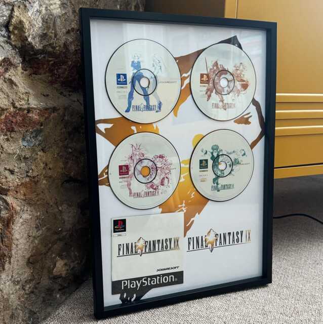 Framed Original Discs Of Final Fantasy Ix Artwork by Etsy | uFurnish.com