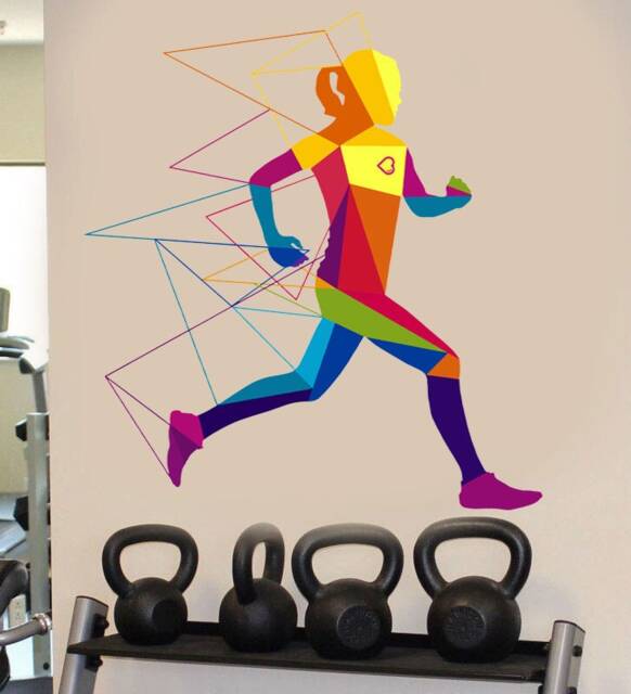 Runner Wall Decal, Sticker, Wall Decor, Art by Etsy | ufurnish.com