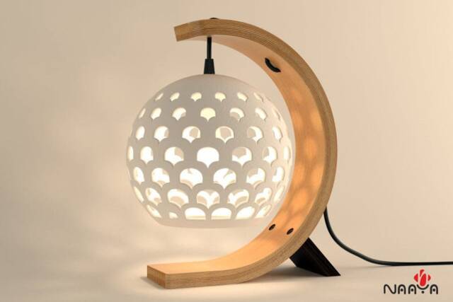Moon Tablelamp, Desk Lamp, Table Light, Naaya Curvy Moon Scala Bedside ...