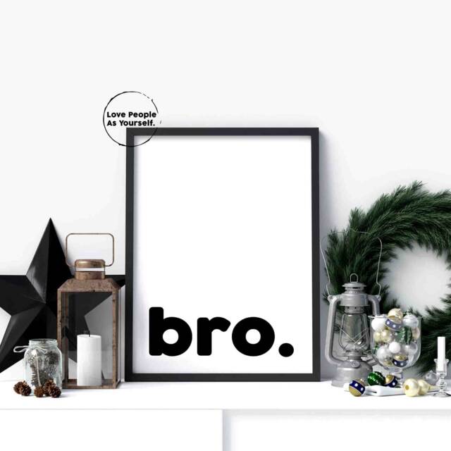 Bro Poster, Printable Wall Art, Print, Children's Nursery, Minimalist ...
