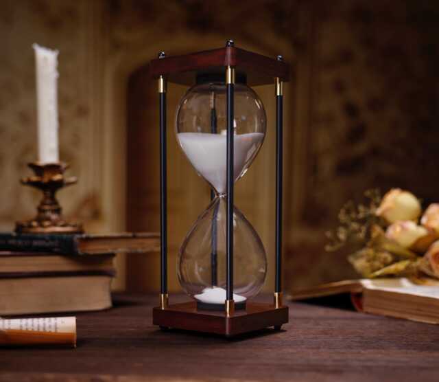 Custom Engraving Vintage 15/30/45/60 Min Empty Hourglass - Refillable ...