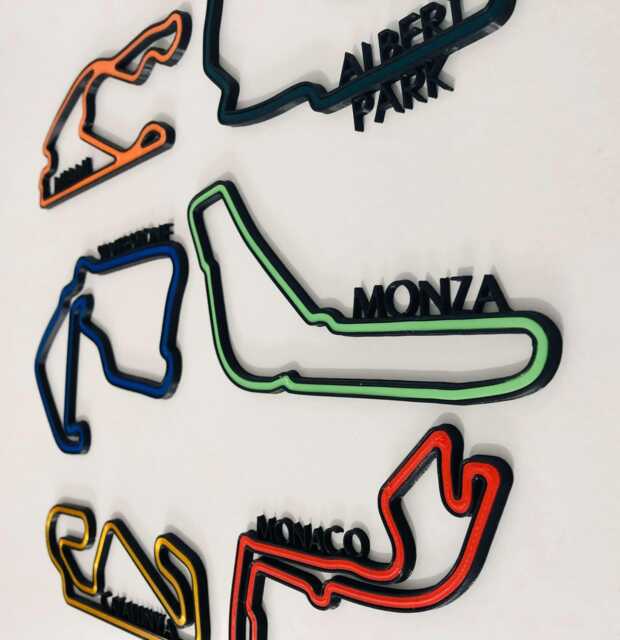 F1 Circuit 3D Wall Art Customisable Race Track Collection by Etsy ...