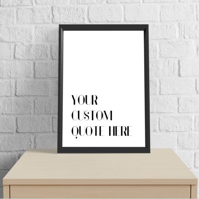 Personalized Quote Print Custom Wall Art, Typography Design by Etsy ...
