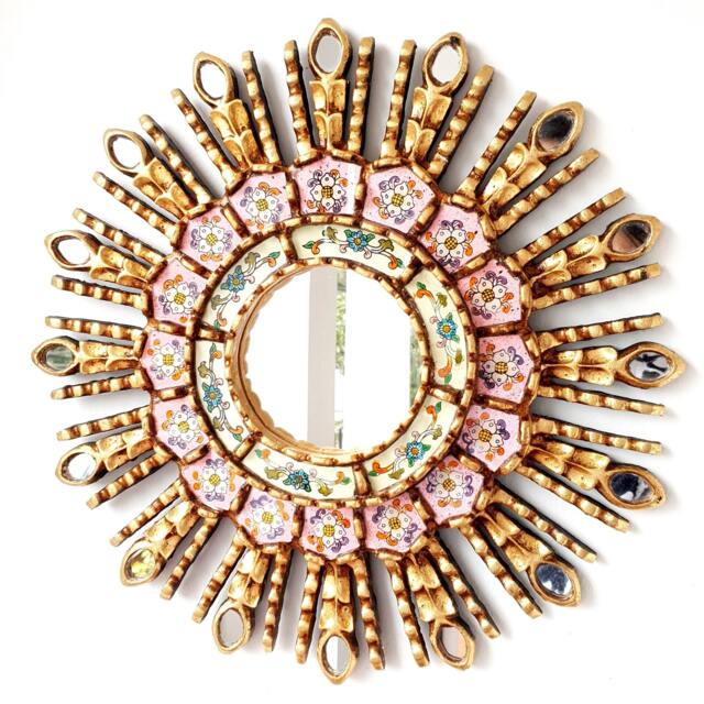"Peruvian Mirrors ""Pink Eye 40cm" by Etsy | ufurnish.com