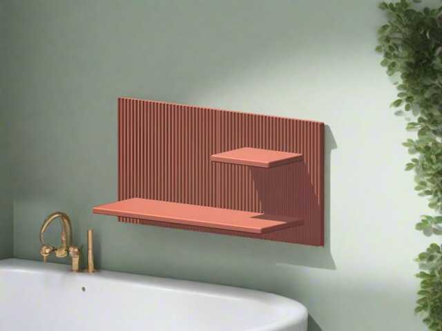 Bathroom Floating Wall Shelves, 3D Printed Perfume Display Reed ...
